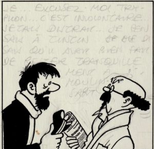 Hergé - Tintin et les Picaros - Dessin original encre de chine - (1975 ...