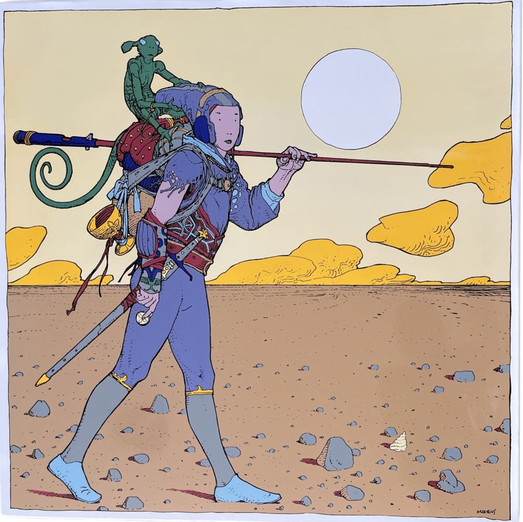 Moebius, plaque émaillée Starwatcher, Emaillerie Belge, 1993