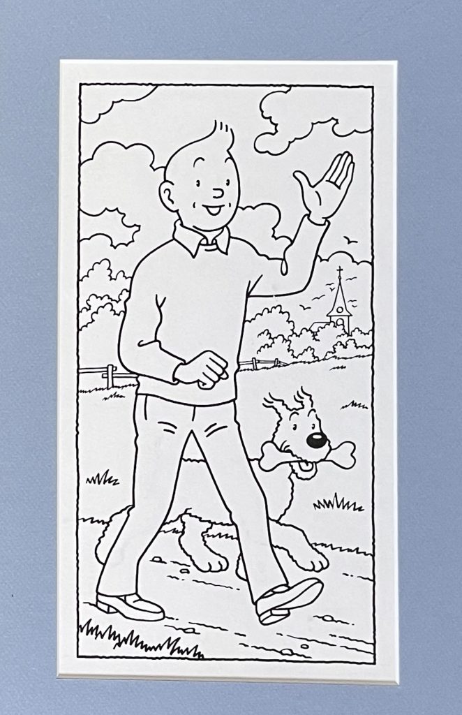 Studios Hergé, dessin original, Tintin et Milou, Bob de Moor